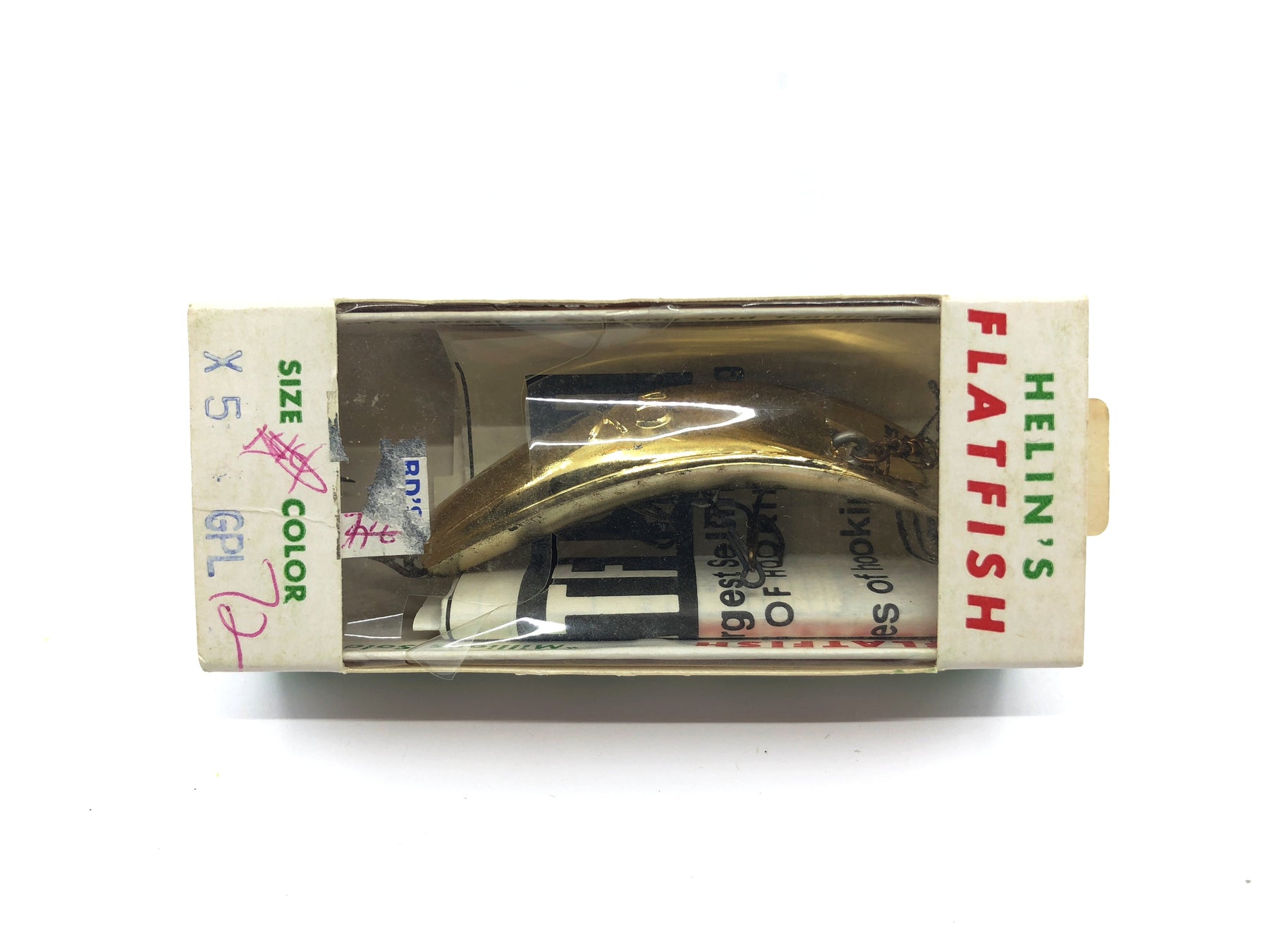 Helin Vintage Flatfish X5 GPL Gold Plated Color New in Box – My Bait ...