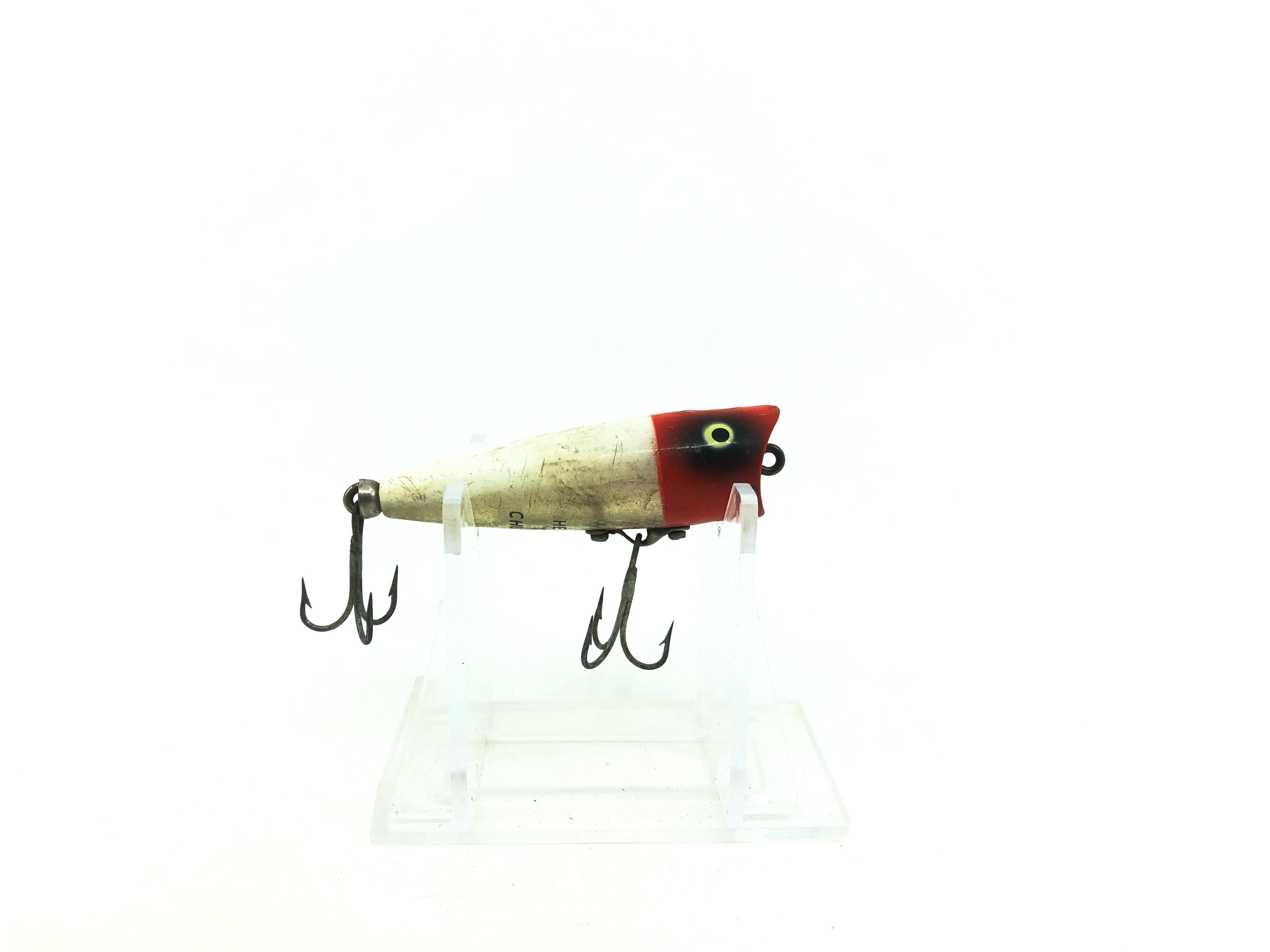 Heddon Tiny Chugger RH White Red Color – My Bait Shop, LLC