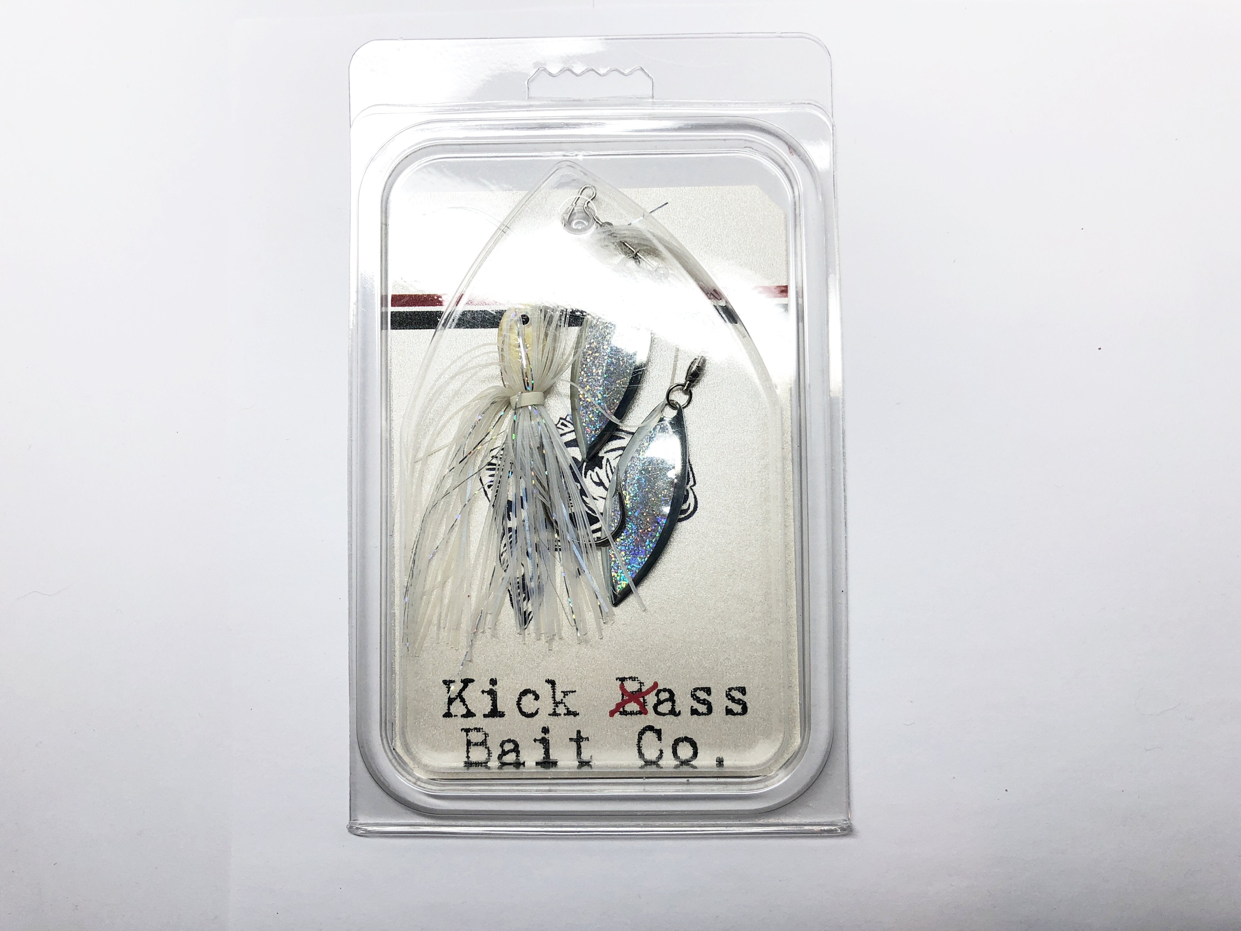 Kick Bass Bait Co 3/8 oz Spinnerbait in LP-Albino Shad Color – My Bait ...
