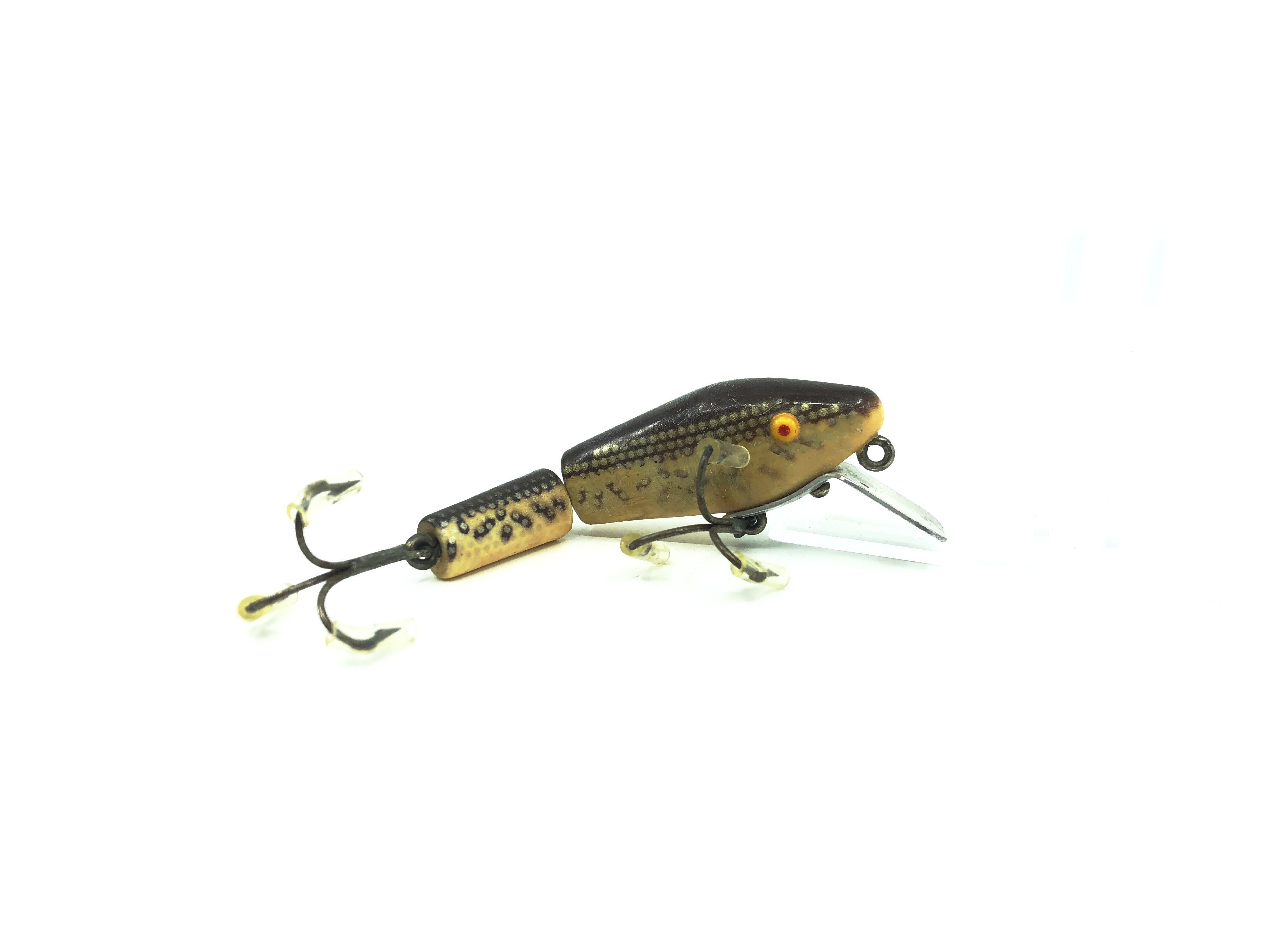 L & S Minnow Bass-Master Model 15, White Speckled Brown Color, Opaque ...