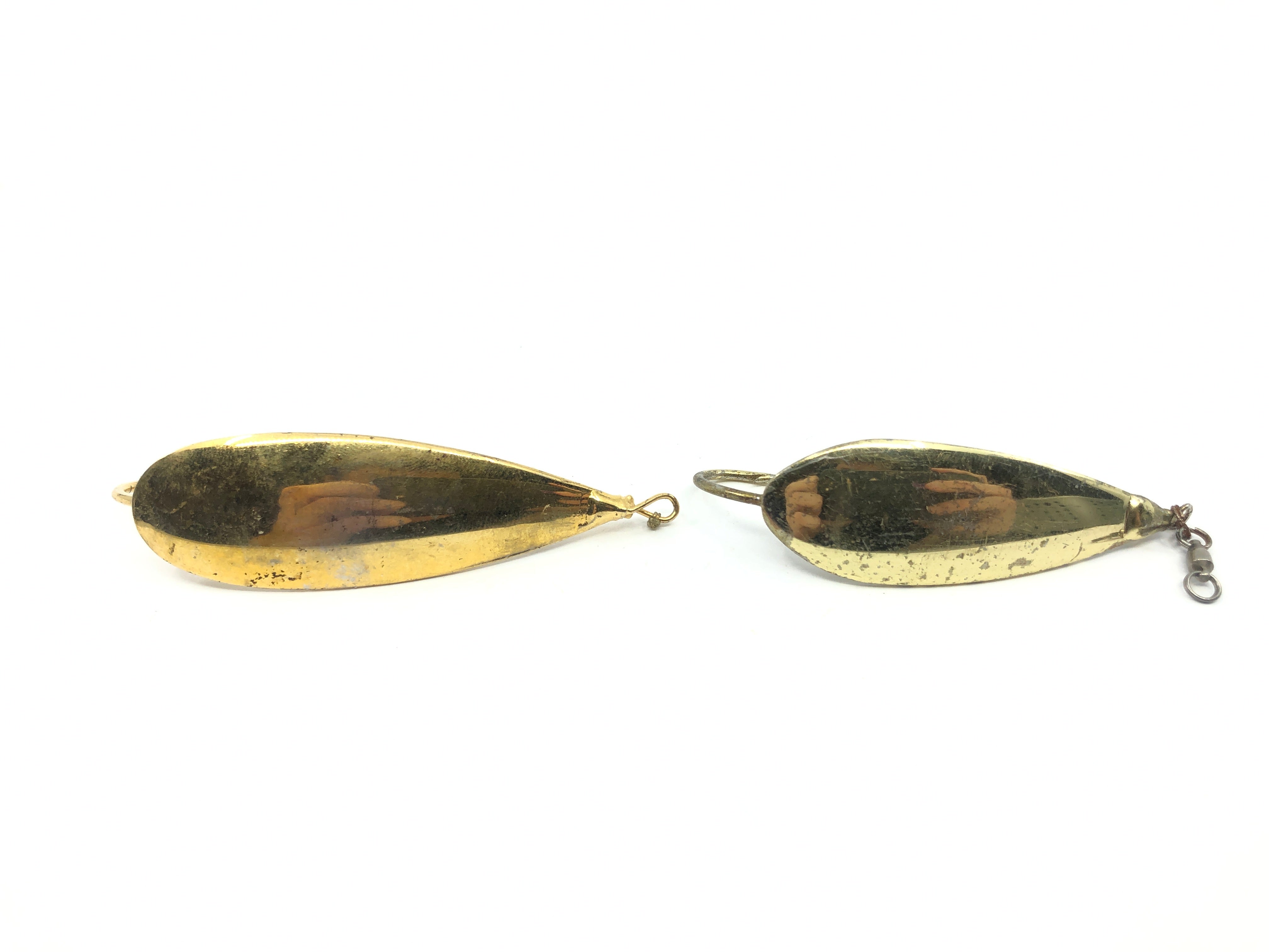 Two Johnson's Silver Minnow Spoons Gold Color – My Bait Shop, LLC