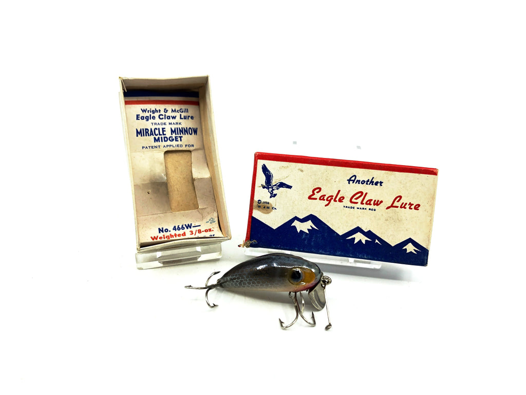 Eagle Claw Miracle Minnow Midget Lure, Chrome/Silver Black Scale Color ...