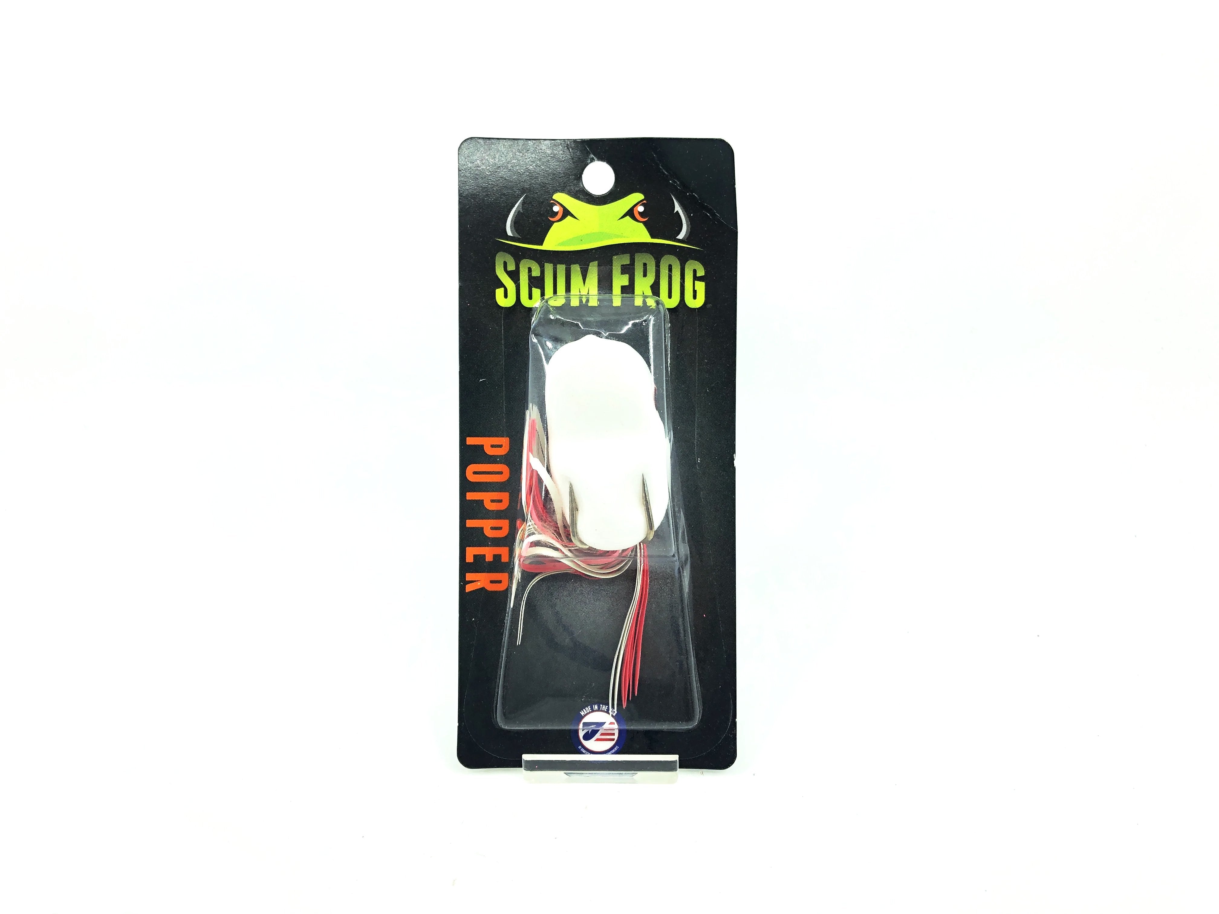 Scum Frog Popper SFP-203 White on Card – My Bait Shop, LLC