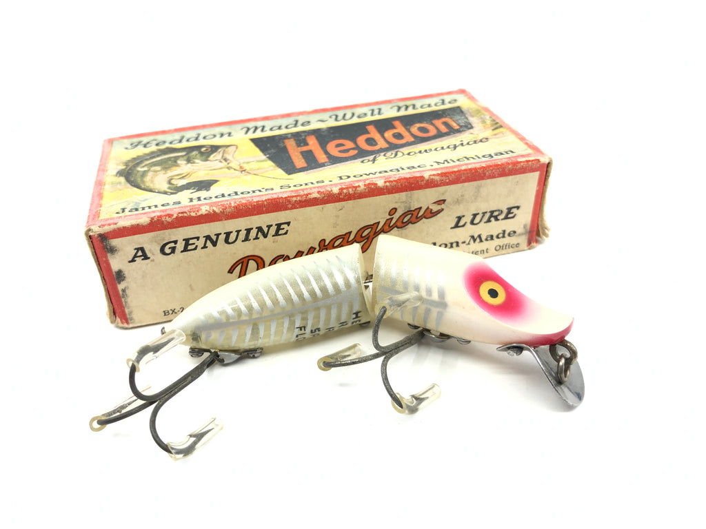 Heddon Jointed River Runt 9330 XRW White Shore Minnow Color with Box ...