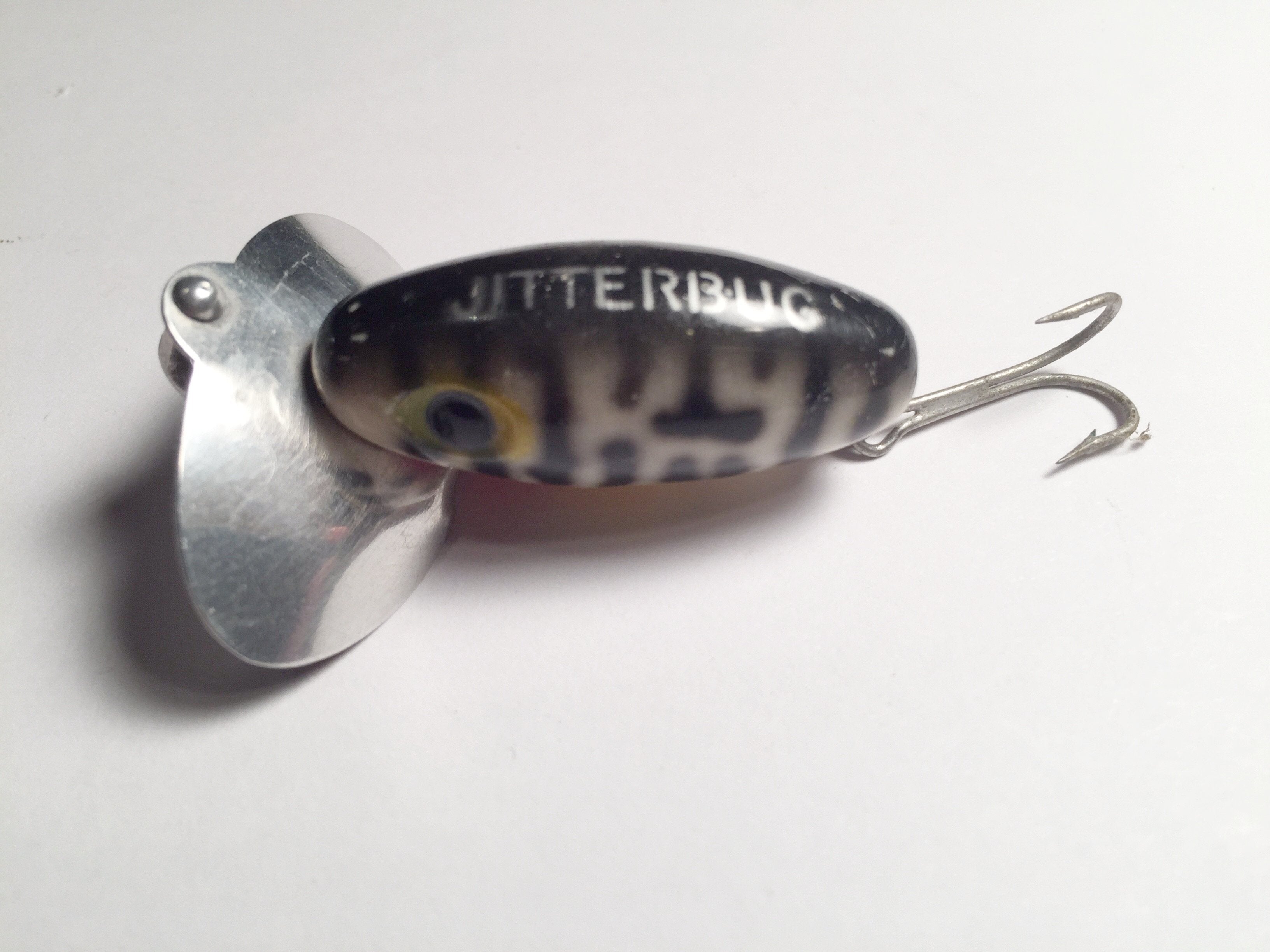 Arbogast Jitterbug Light Spinning or Fly Rod Jitterbug in Coachdog col ...