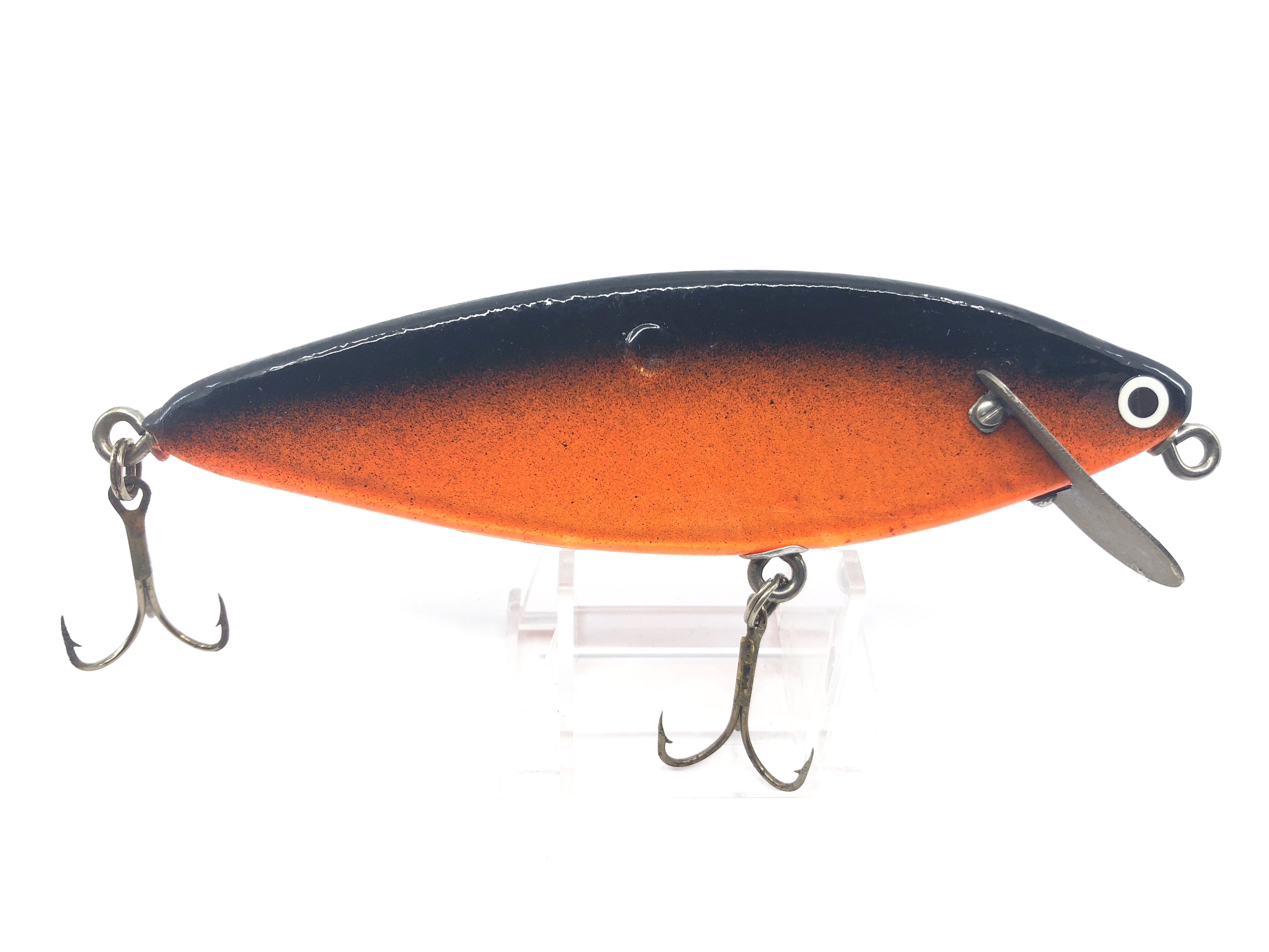 Vintage Hellraiser Psycho Path Musky Lure 6" Orange and Black Color ...