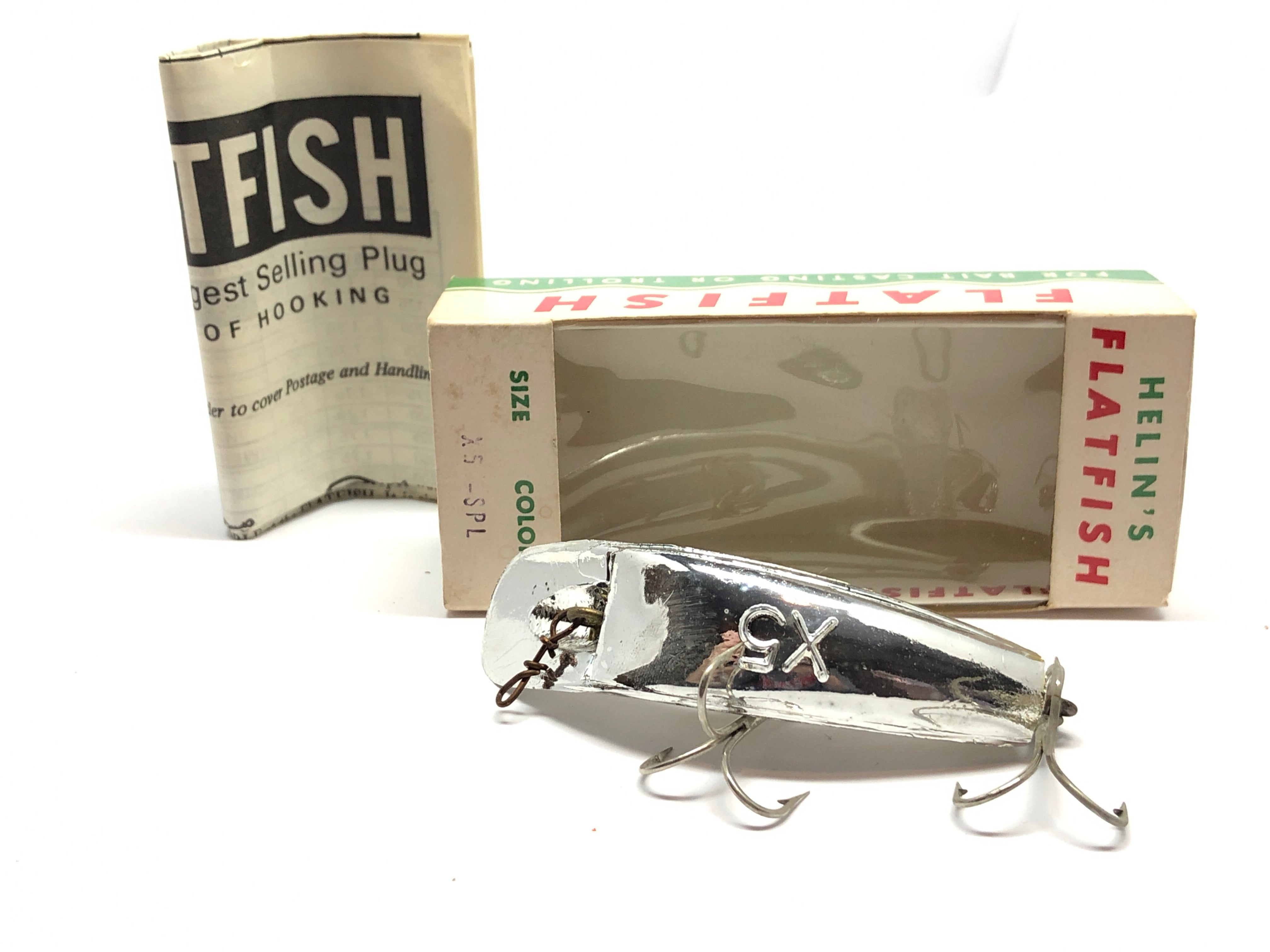Helin Flatfish X5 SPL Silver Plated in Box – My Bait Shop, LLC