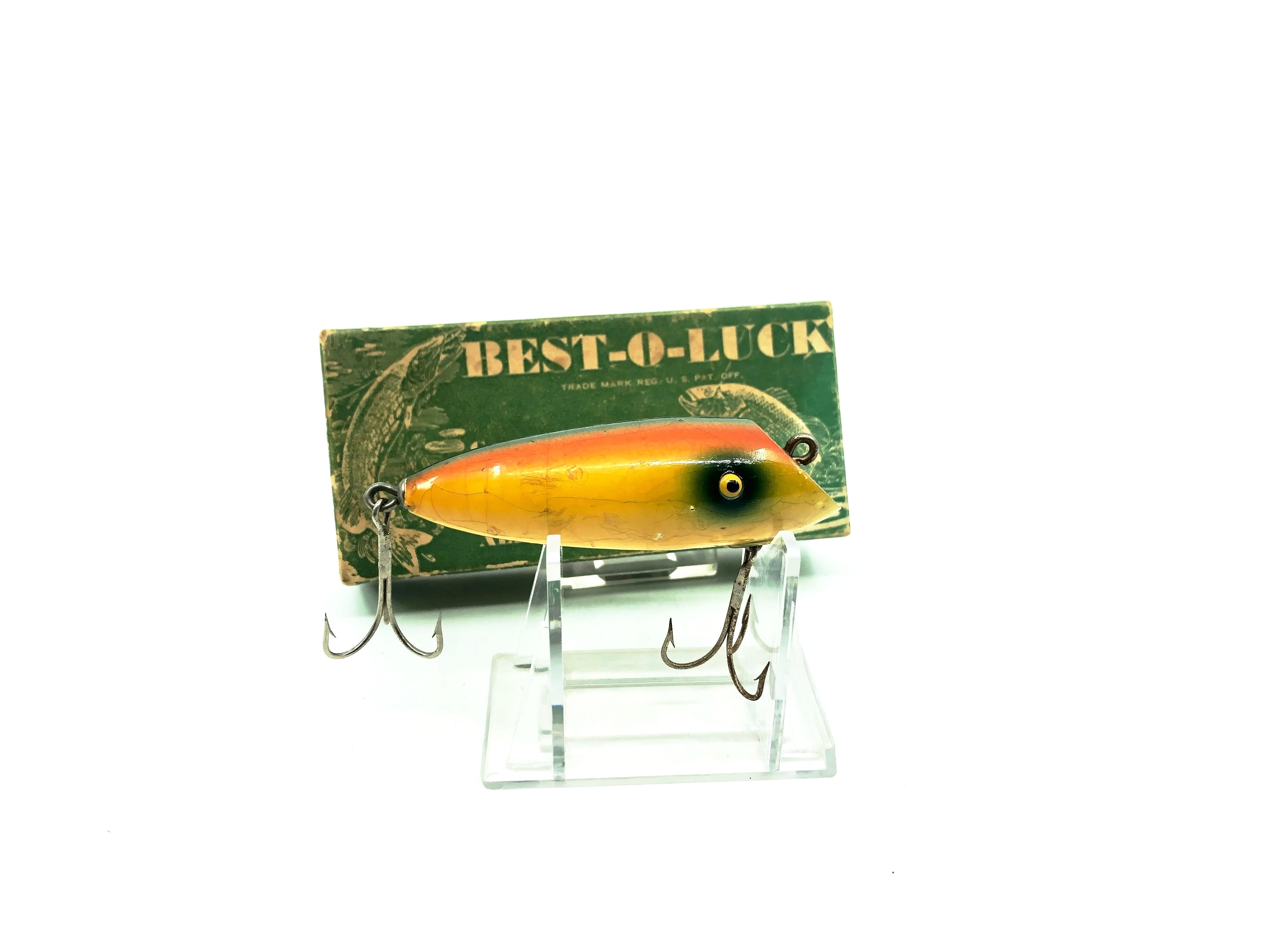 South Bend / Best-O-Luck Uncatalogued Salmon Plug, Rainbow Color with ...