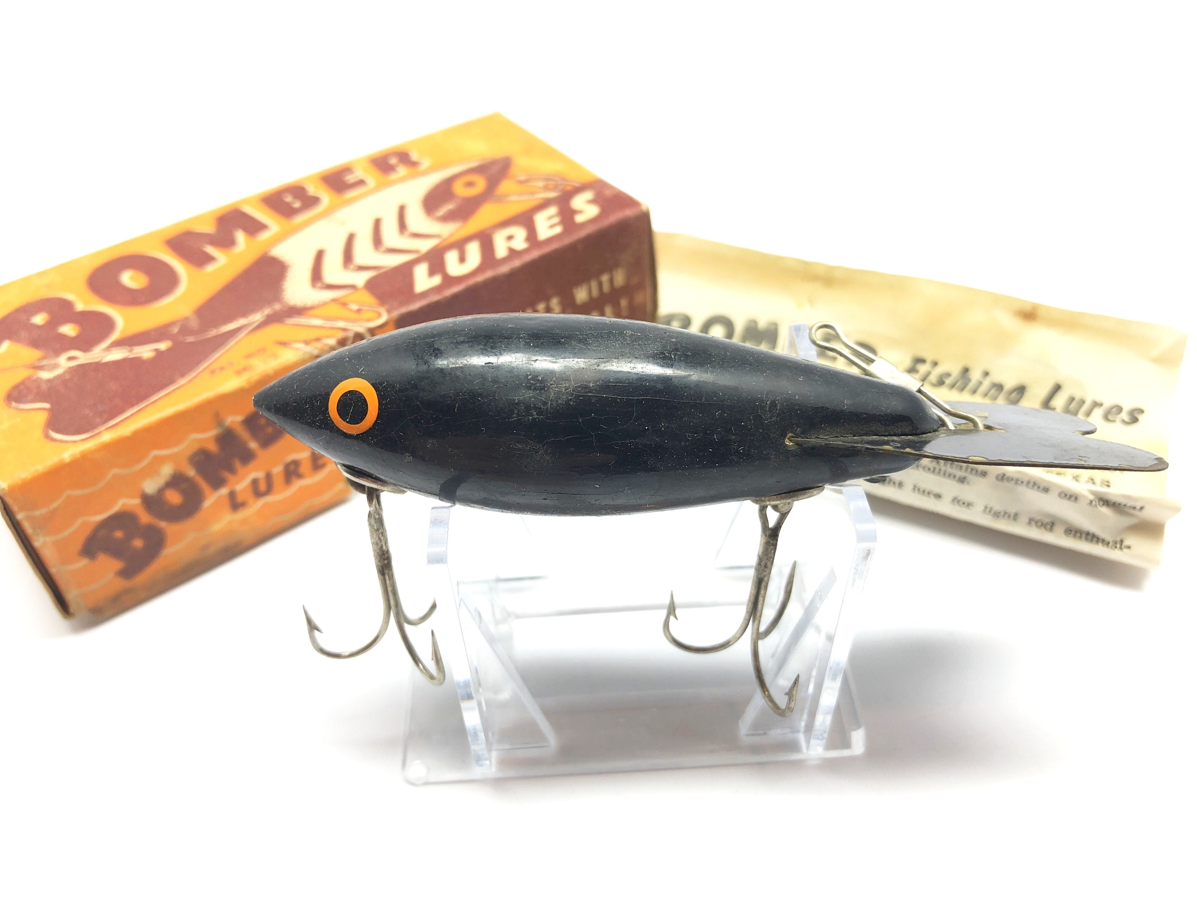 Vintage Wooden Bomber Lure in Box Black Color 02 – My Bait Shop, LLC