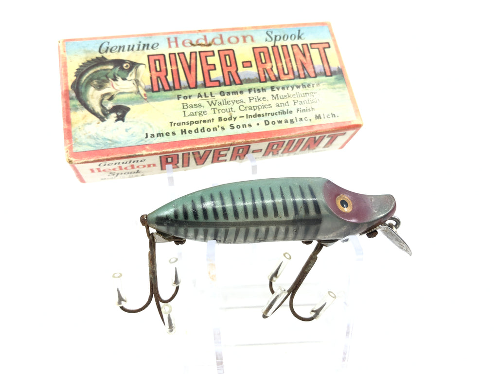 Heddon River Runt Spook Floater 9400 XRG Green Shore Minnow Color with ...