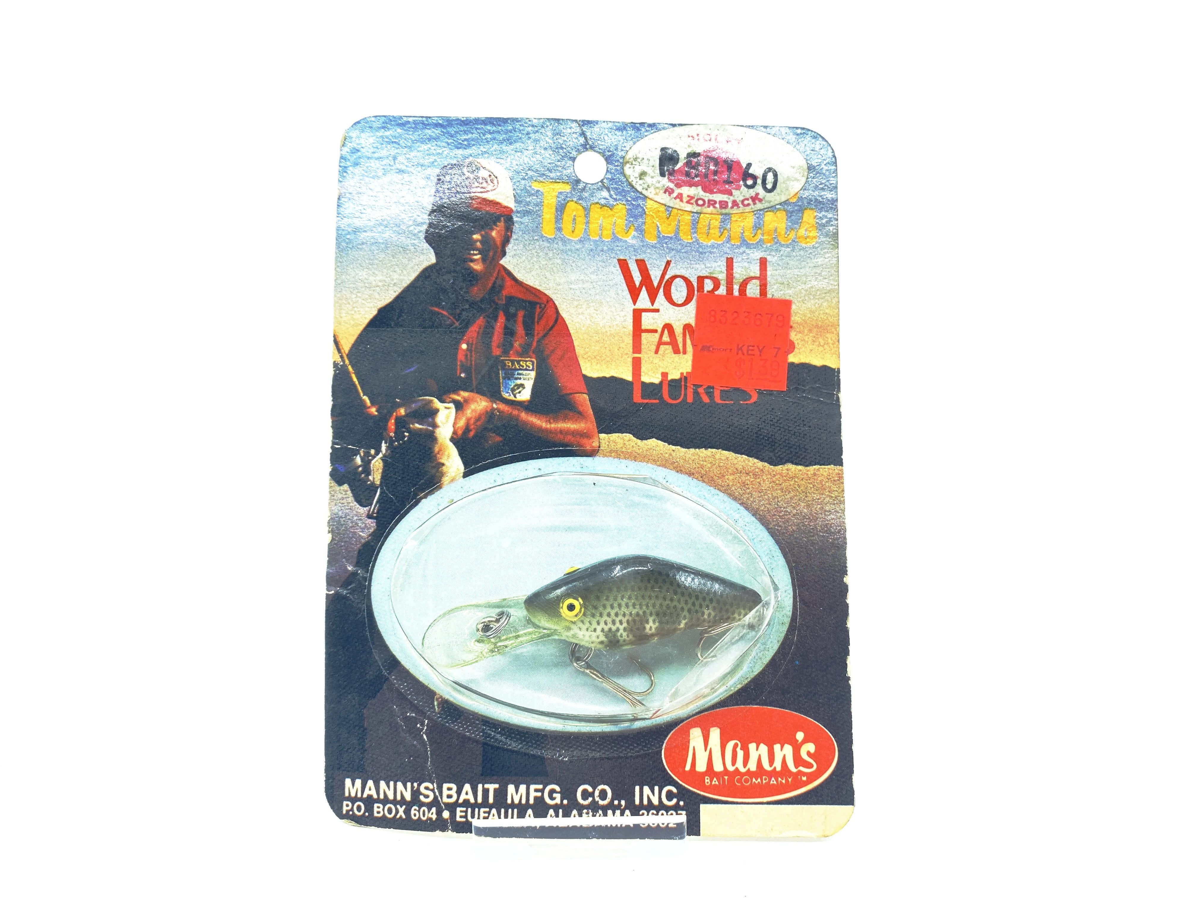 Vintage Rare Tom Mann's Razorback Piglet Baby Bass Color – My Bait Shop ...