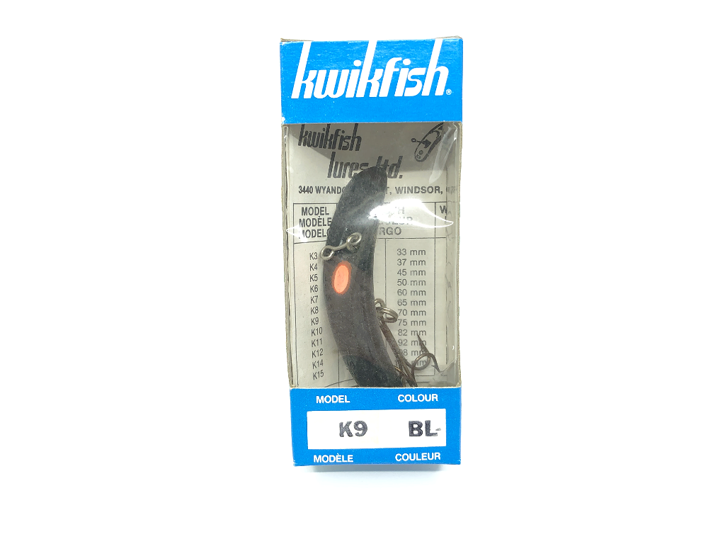 Kwikfish K9 BL Black with Spots Color New in Box Old Stock – My Bait ...