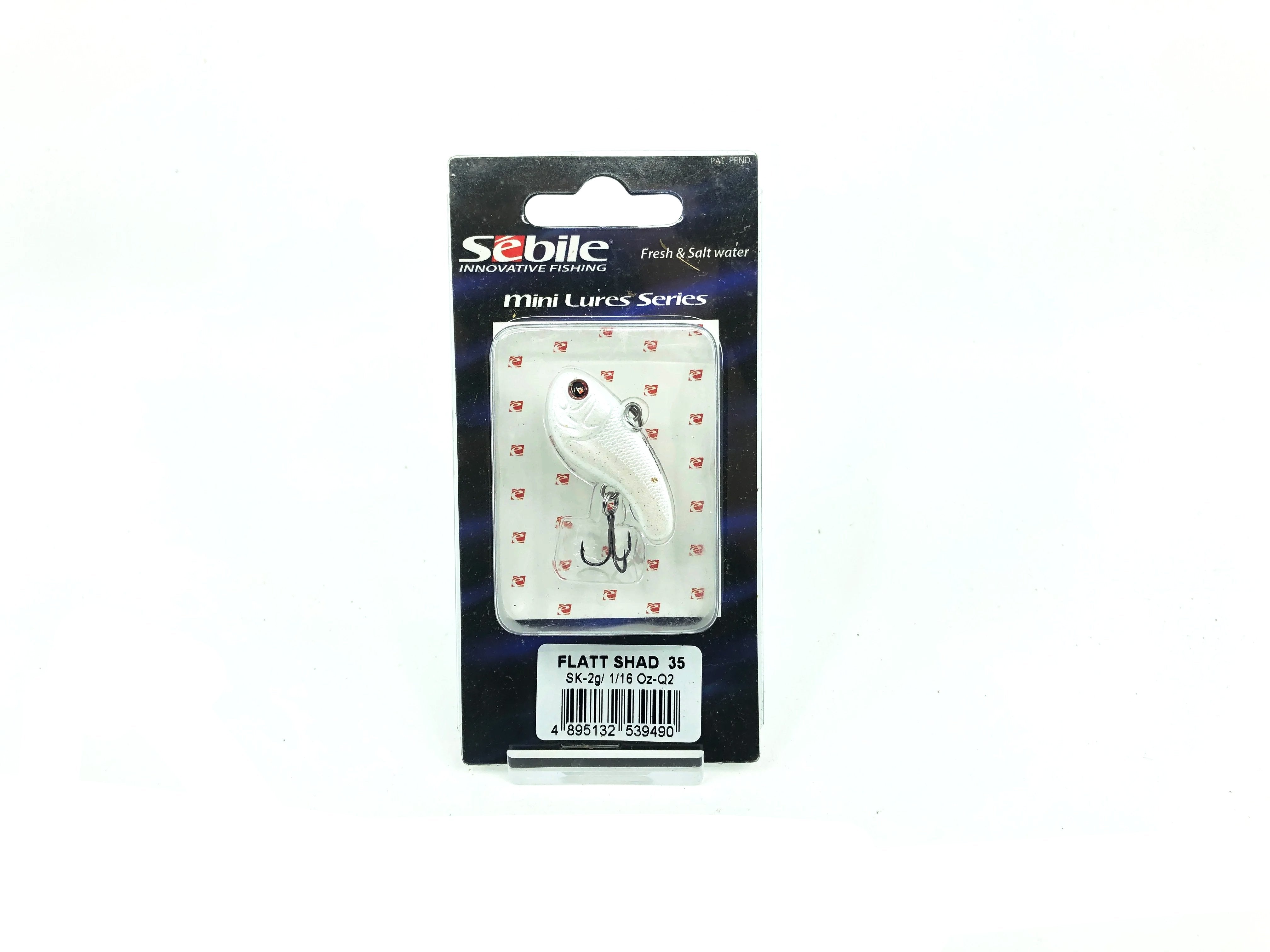 Sebile Mini Lure Series, Flatt Shad, White Sparkle Color in Box – My ...