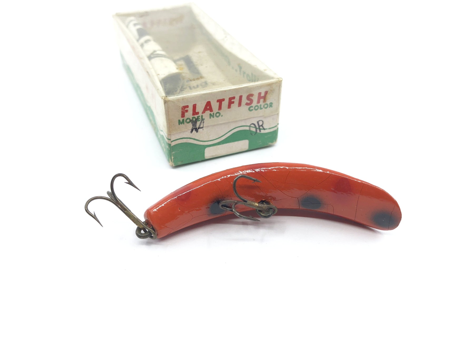 Helin Flatfish X4 OR Orange Color Lure with Box and Paperwork – My Bait ...