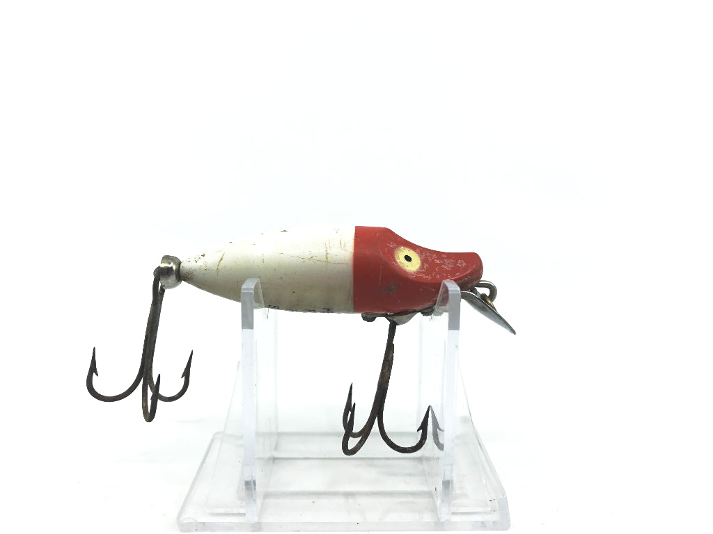 Heddon River Runt Spook Sinker 9110 RG Red Head White Color – My Bait ...