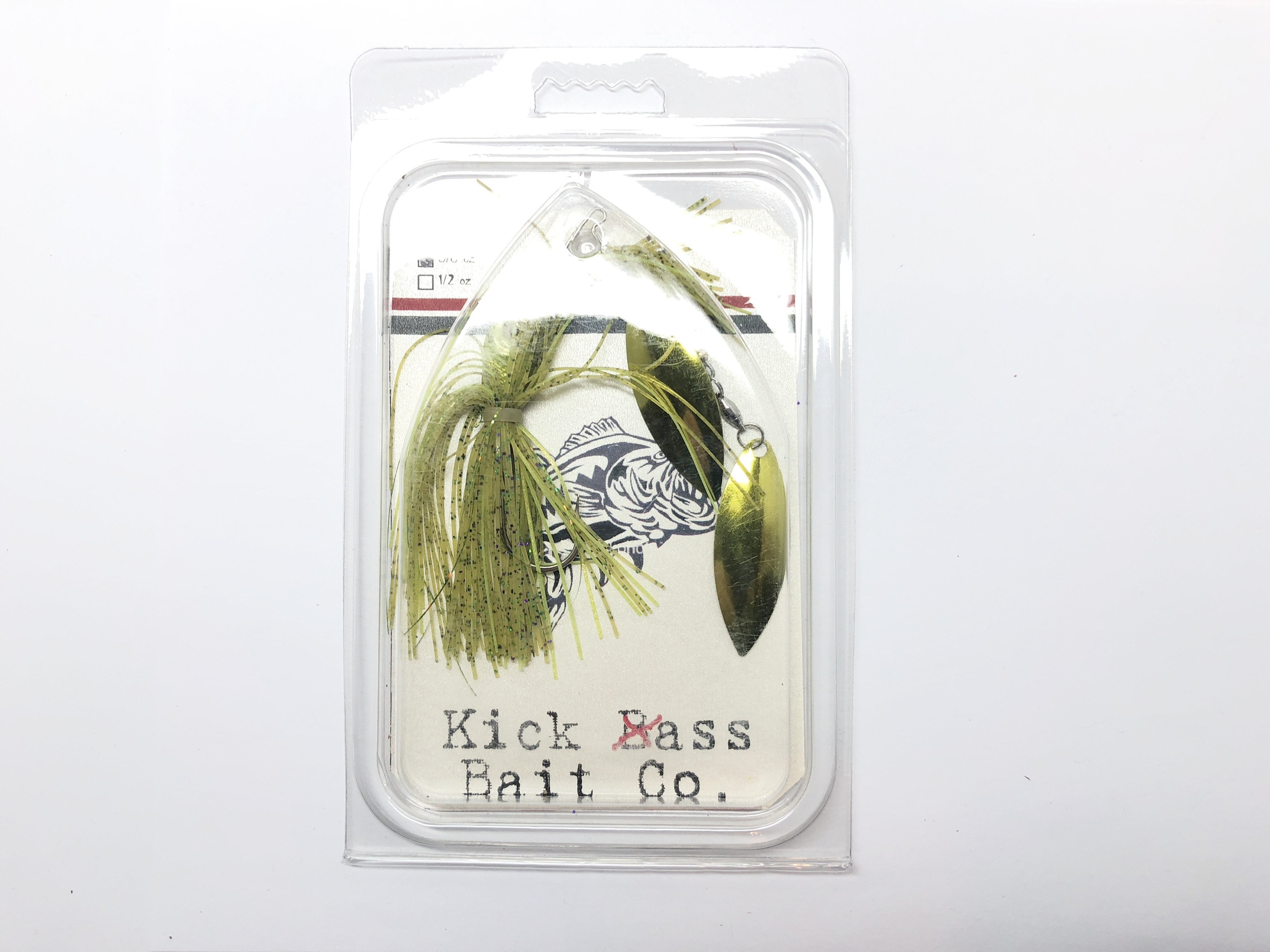 Kick Bass Bait Co 3/8 oz Spinnerbait in Watermelon Candy Color – My ...