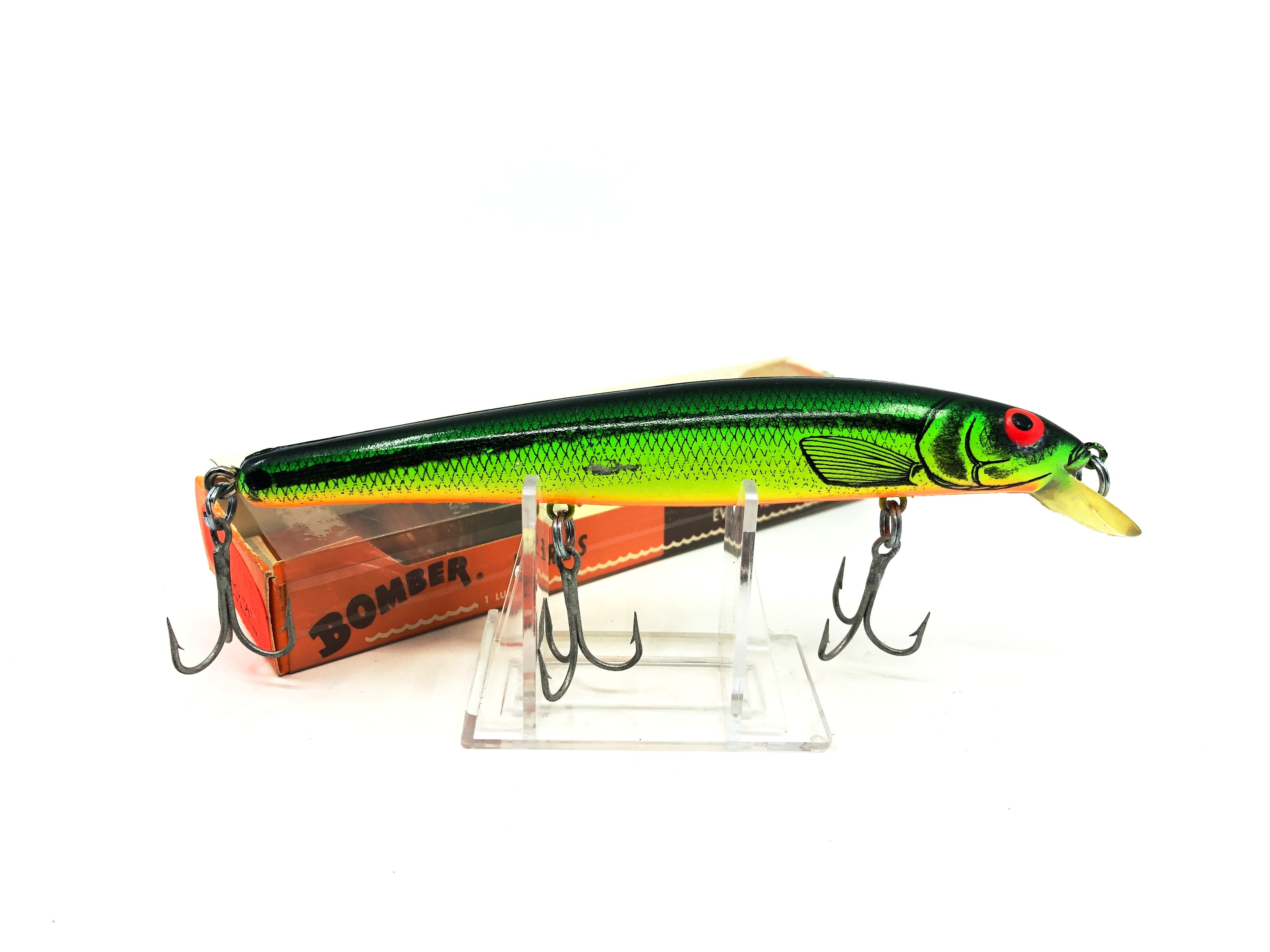 Bomber Long A - 16A, XM7 Fire River Minnow/Orange Belly Color – My Bait ...