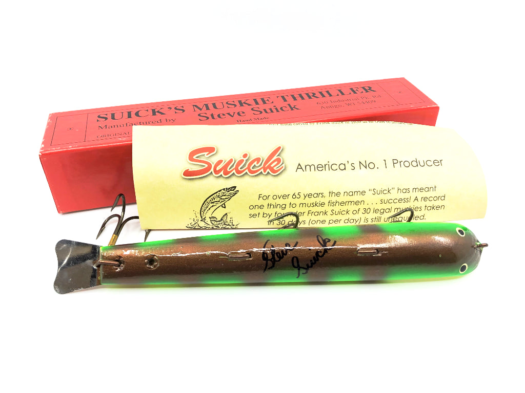 Suick Muskie Thriller Special Edition SIGNED New in Box Fire Tiger Col ...