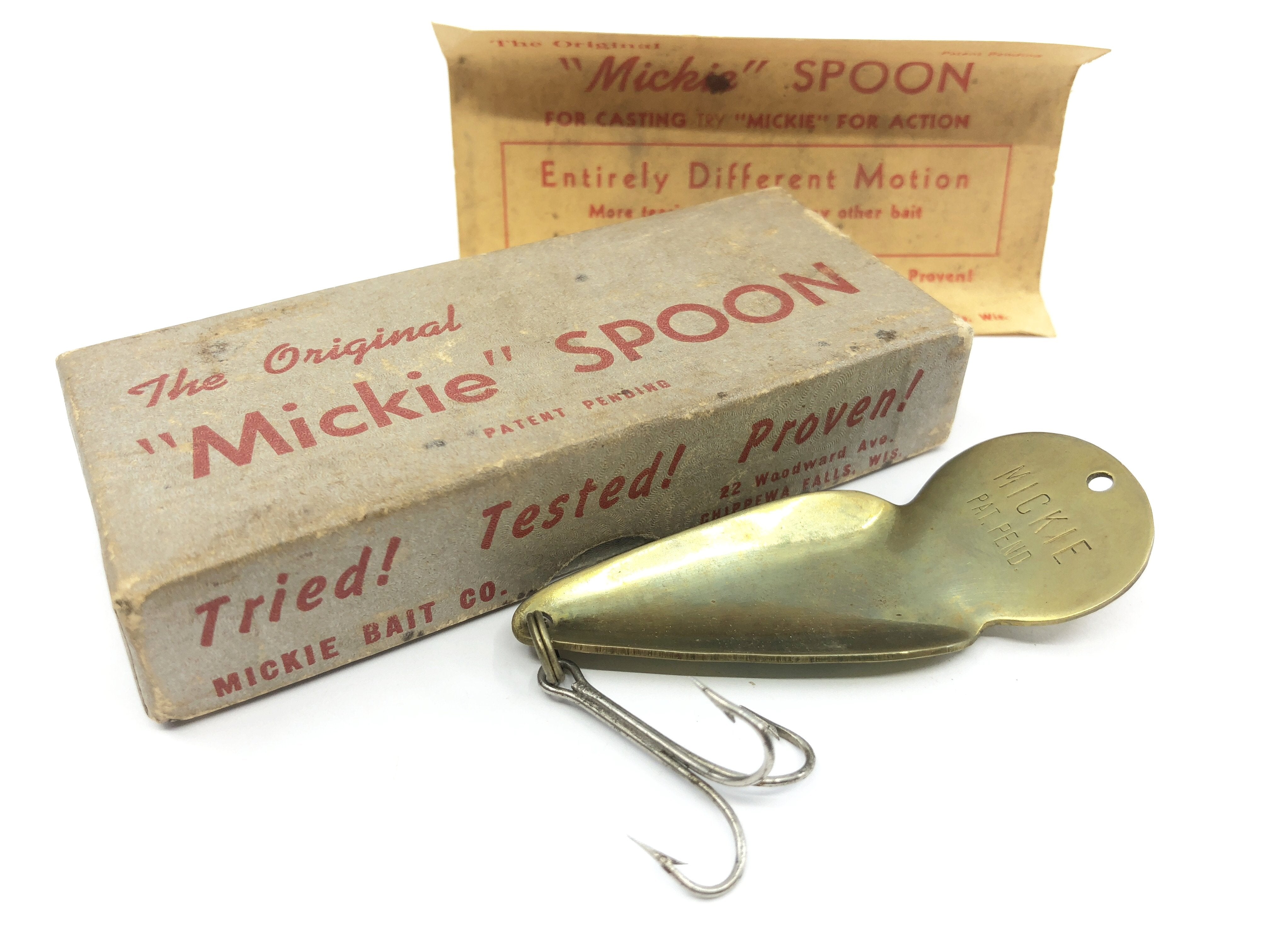 The Original "Mickie" Spoon with 2nd Version Cardboard Box – My Bait ...