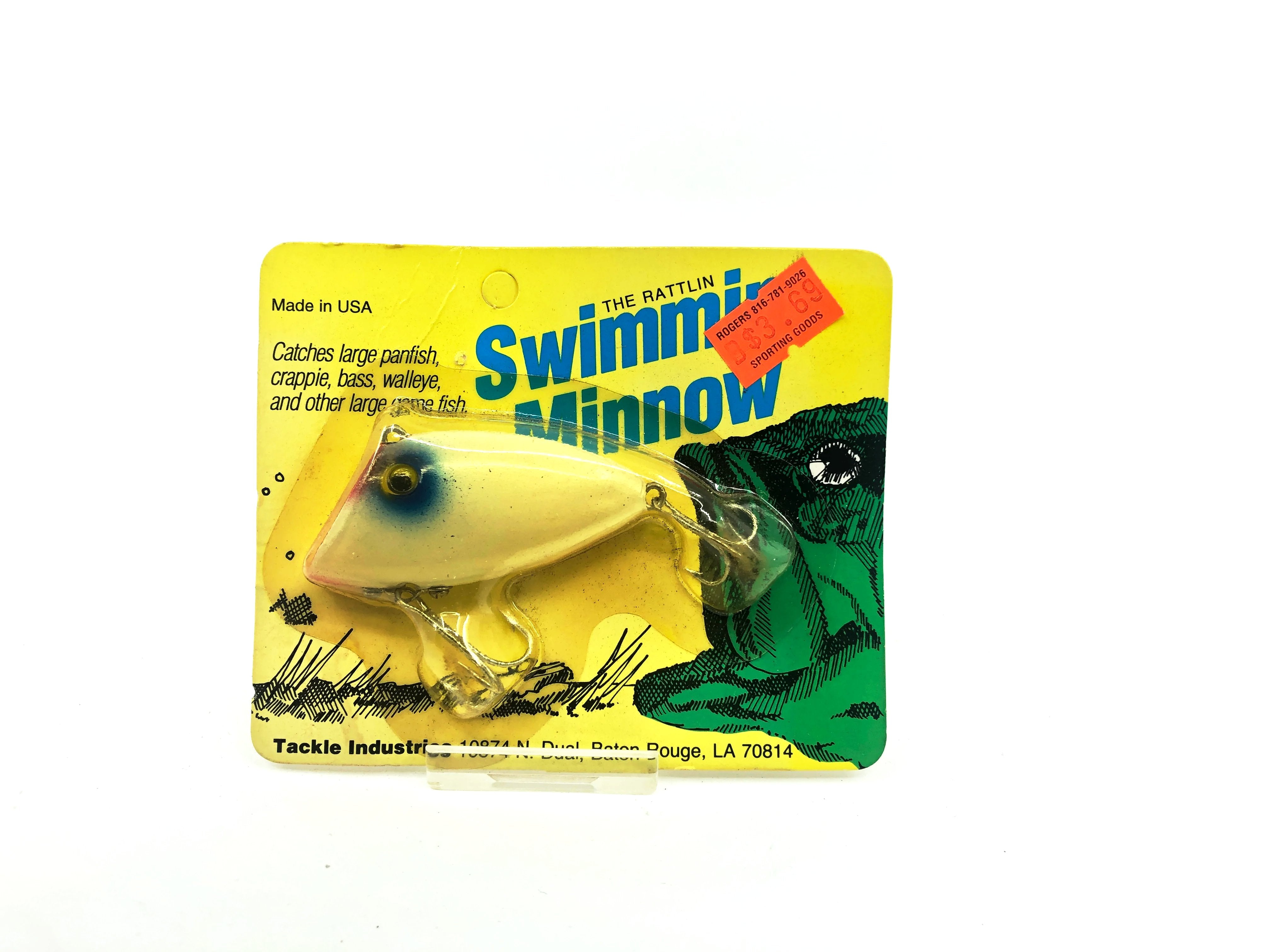 Tackle Industries Swimmin Minnow Blue Eye Color on Card – My Bait Shop, LLC