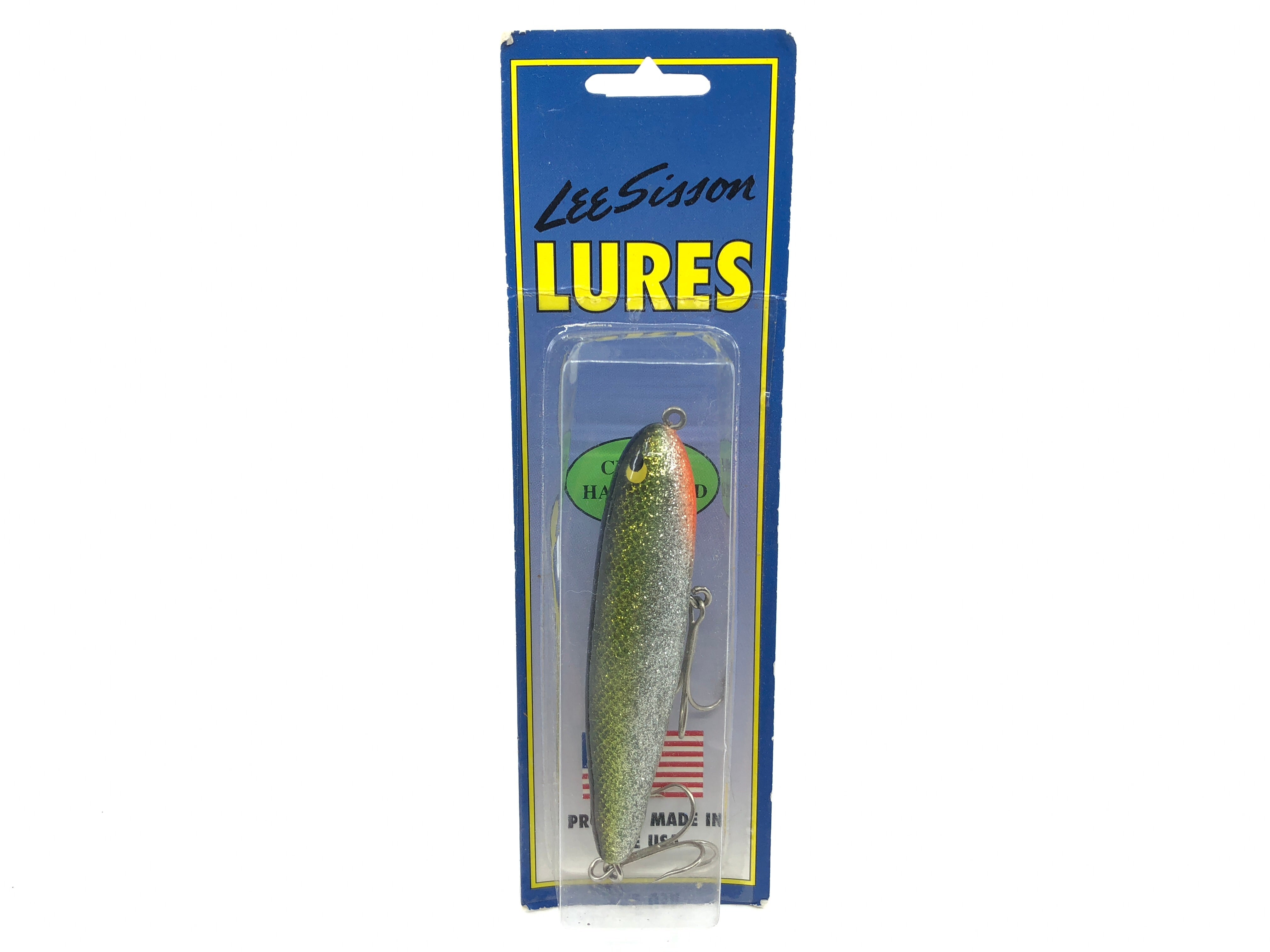 Lee Sisson Hardwood Zara Topwater Type Lure New on Card Green Flitter ...