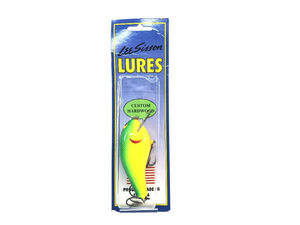 Lee Sisson Lure BS3 Square Bill Crank Color #16 Chartreuse Shad New on ...